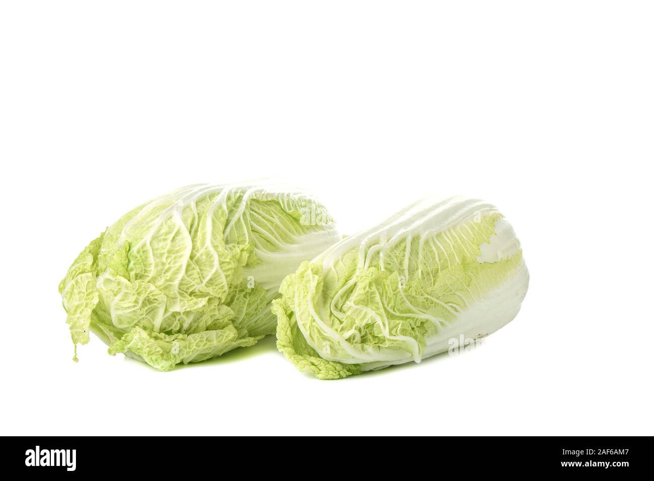 Salad cabbage or petsai isolated over a white background. Copy space ...