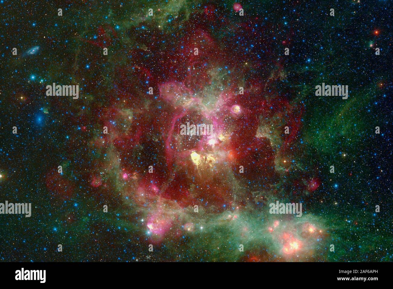Deep space art. Starfield stardust, nebula and galaxy. Elements of this ...