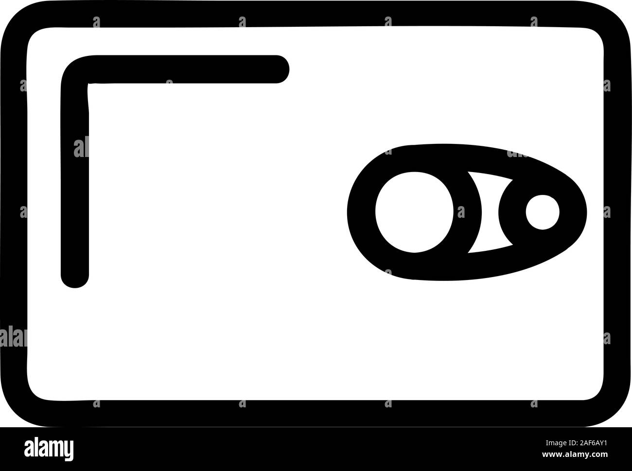 Closed canned vector icon. Isolated contour symbol illustration Stock ...