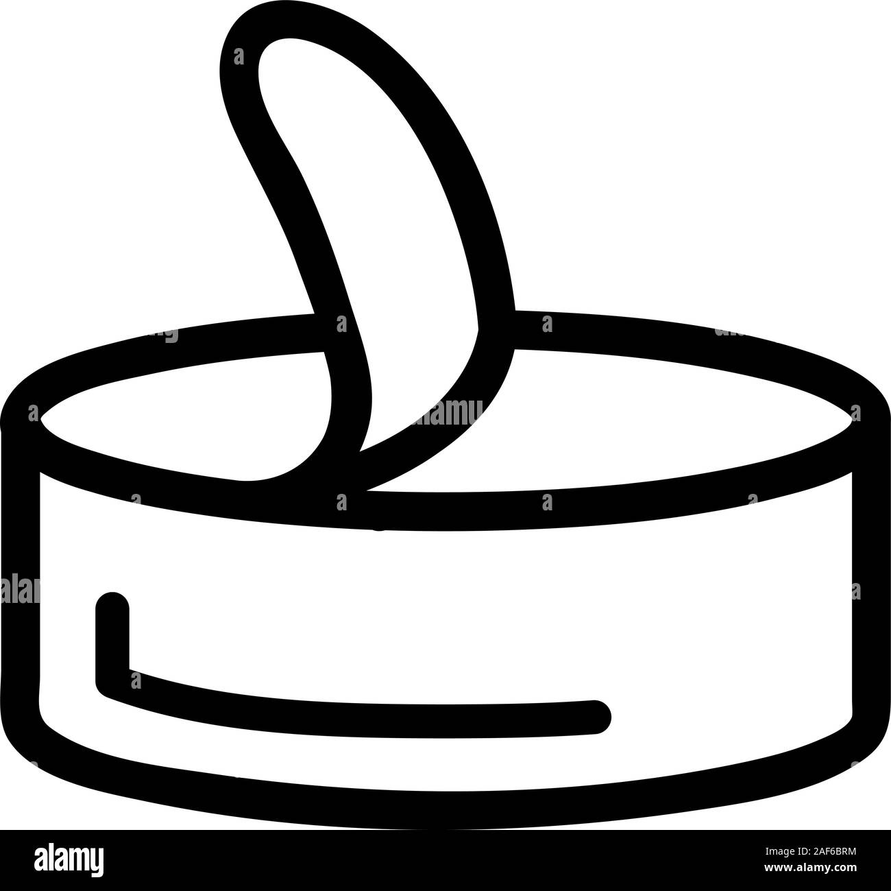 can icon vector. Isolated contour symbol illustration Stock Vector ...