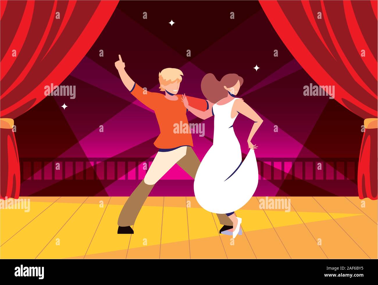 Couple dance floor Cut Out Stock Images & Pictures - Alamy