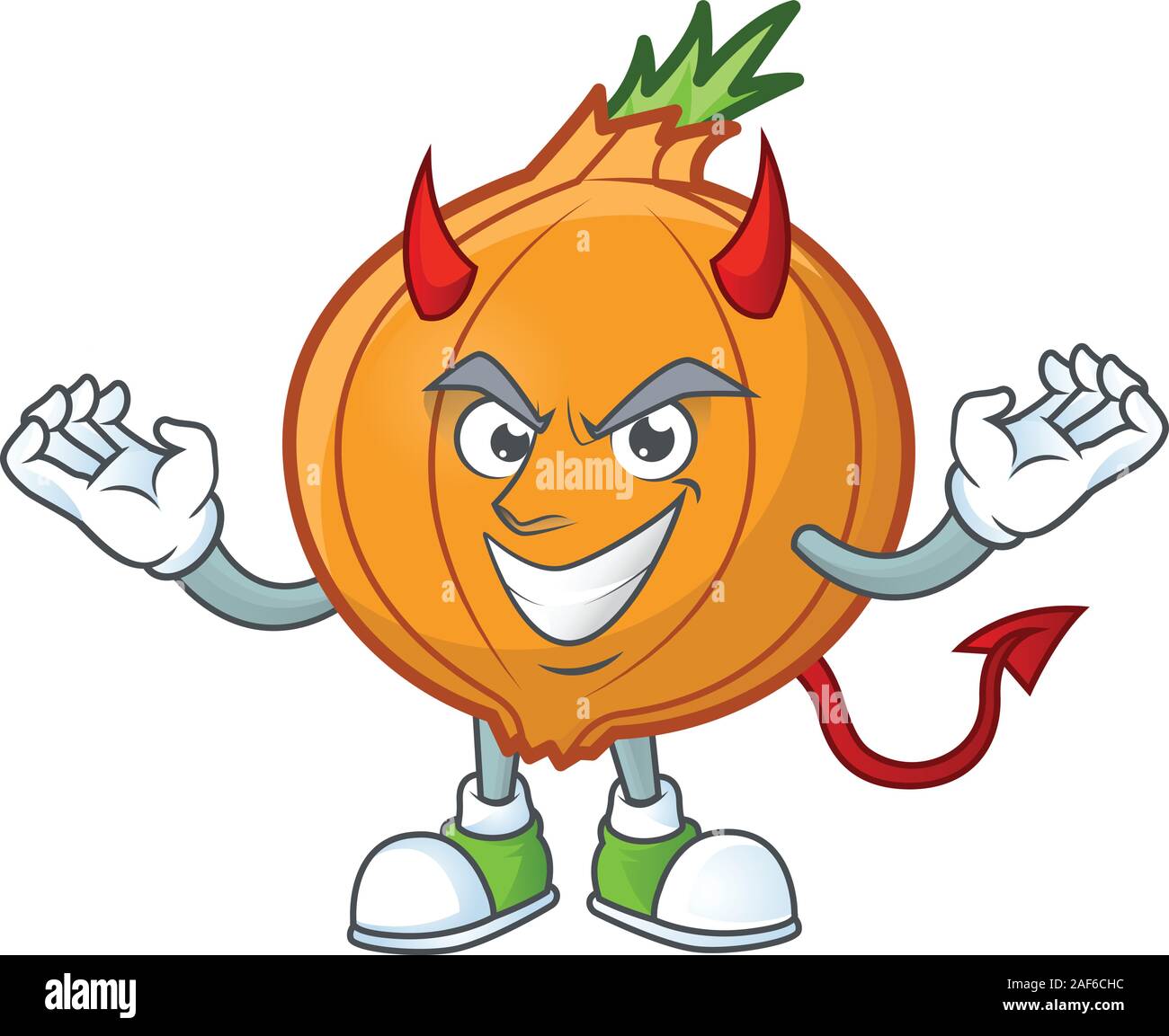 Picture of shallot as a Devil cartoon mascot Stock Vector Image & Art ...