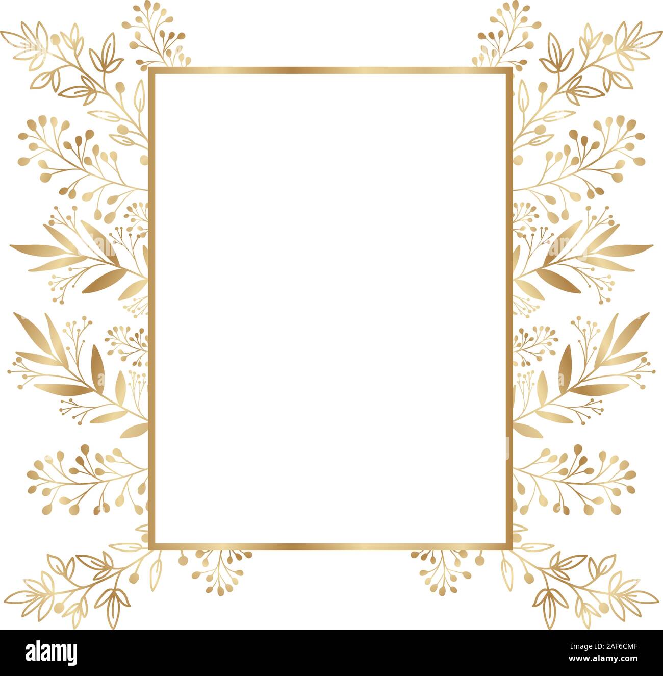 Isolated leaves frame vector design Stock Vector Image & Art - Alamy