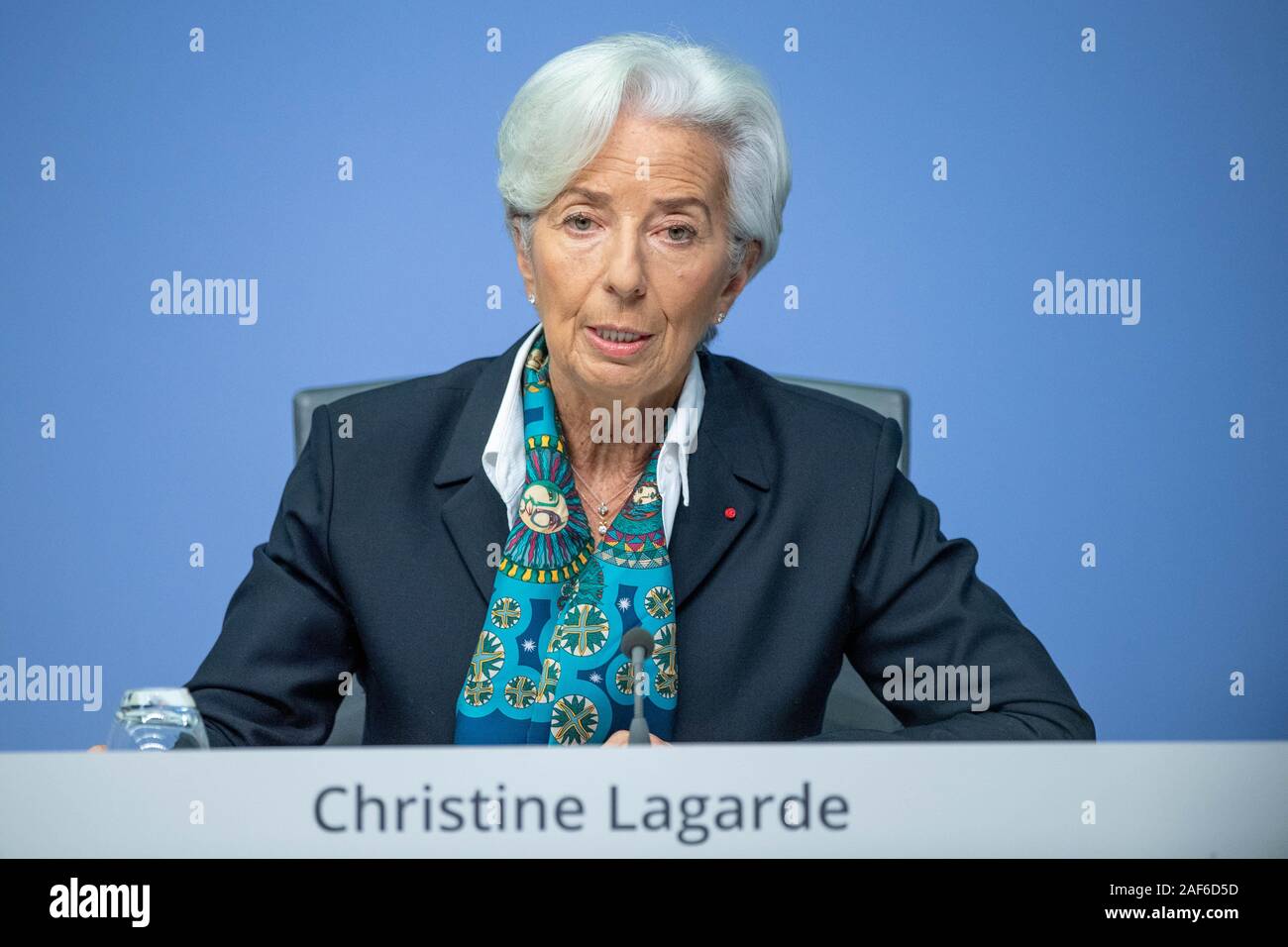 Frankfurt, Deutschland. 12th Dec, 2019. Christine LAGARDE, President of ...