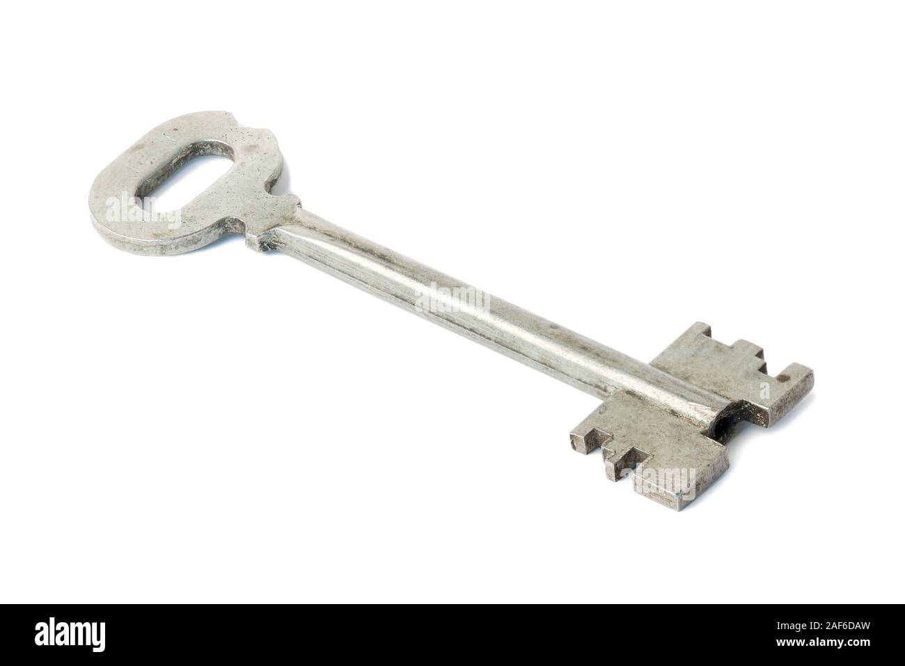 Big steel lever key isolated white background Stock Photo - Alamy