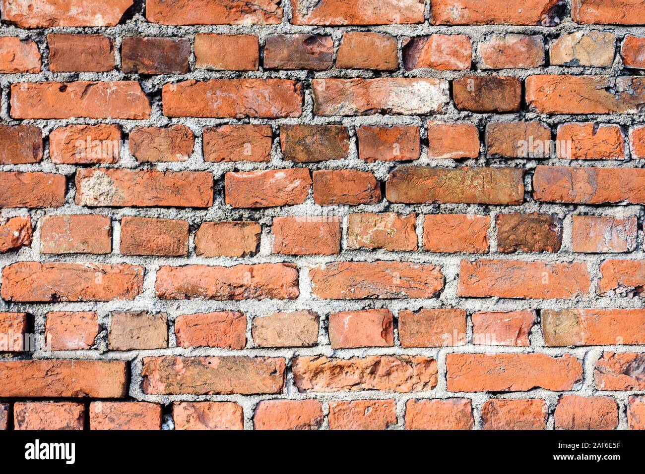 Texture background of old red brick masonry Stock Photo - Alamy