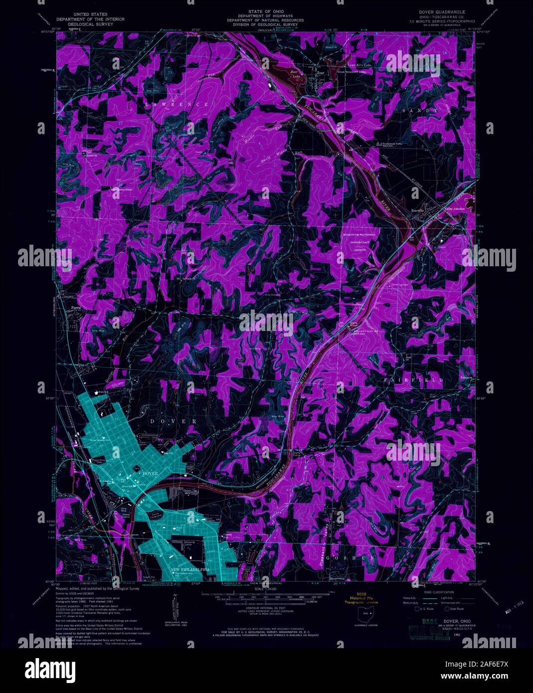 Dover ohio map hi-res stock photography and images - Alamy