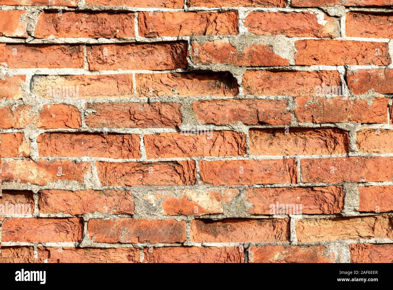 Texture background of old red brick masonry Stock Photo - Alamy