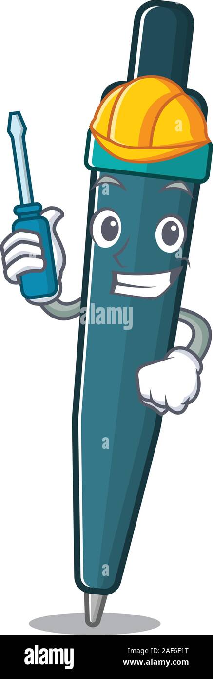 Smart automotive fountain pen Scroll presented in cartoon character ...