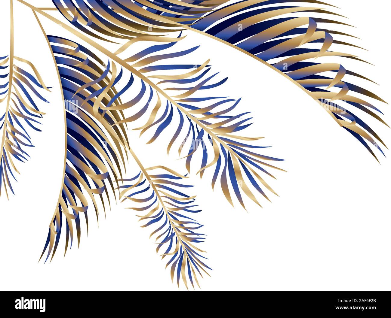 Isolated tropical blue leaves vector design Stock Vector Image & Art ...