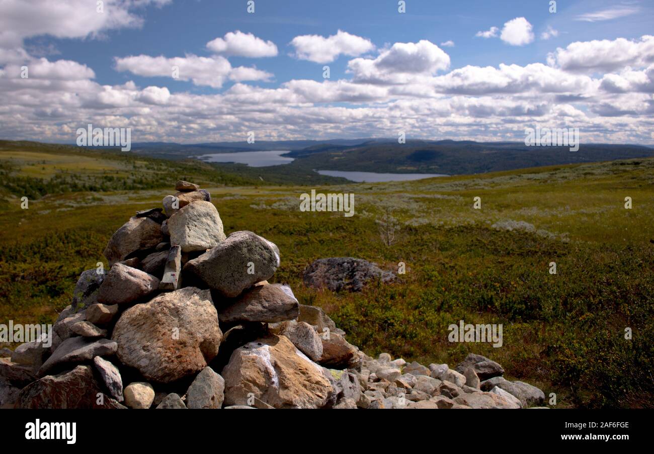 Pile of stones on a mountain top hi-res stock photography and images ...