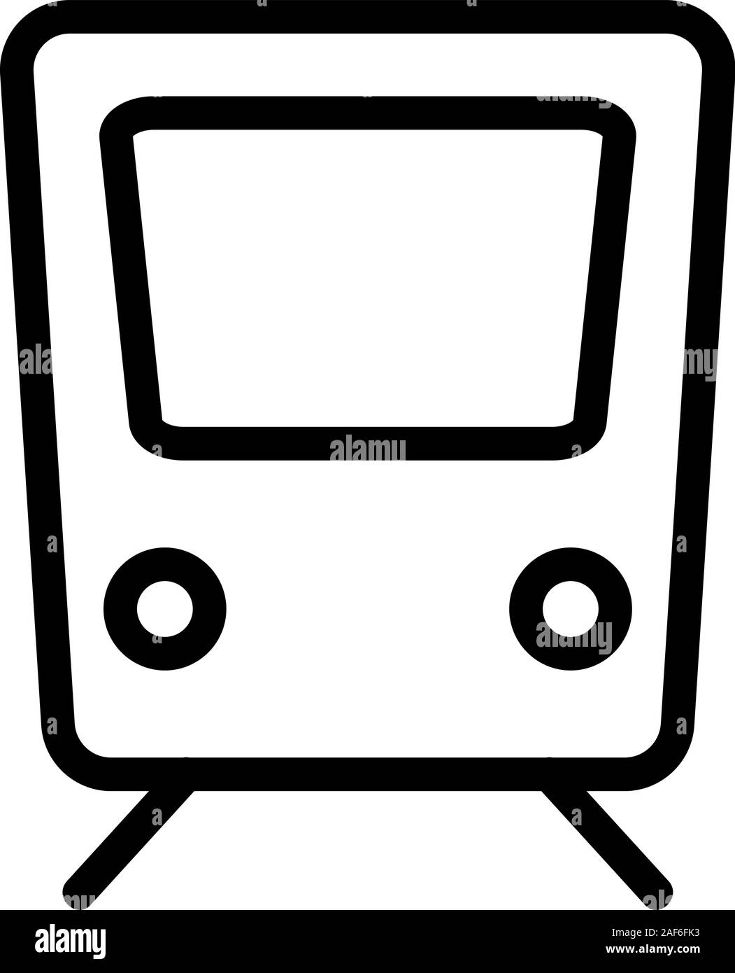 international train icon vector. Isolated contour symbol illustration ...