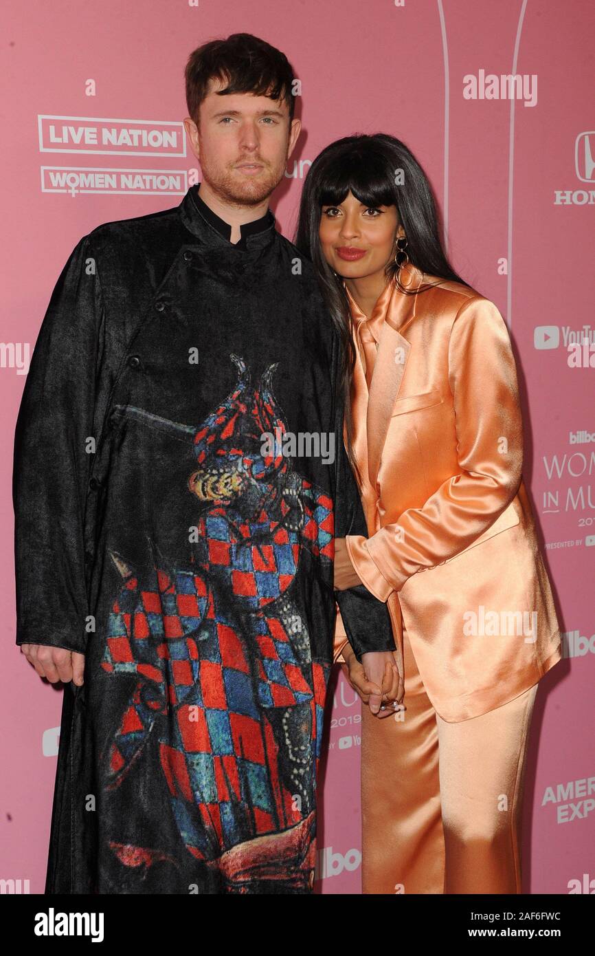 Los Angeles, CA. 12th Dec, 2019. James Blake, Jameela Jamil at arrivals ...