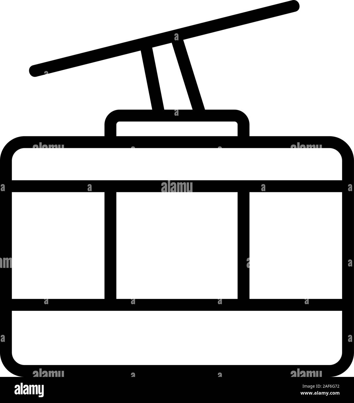 Lift icon vector. Isolated contour symbol illustration Stock Vector ...
