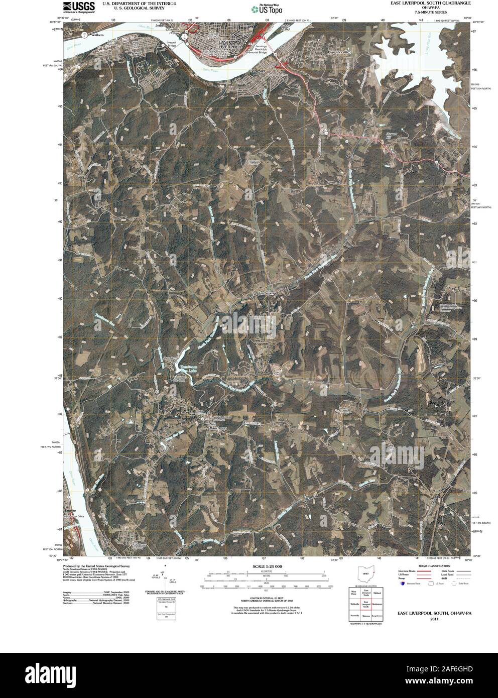 Map of east liverpool hi-res stock photography and images - Alamy