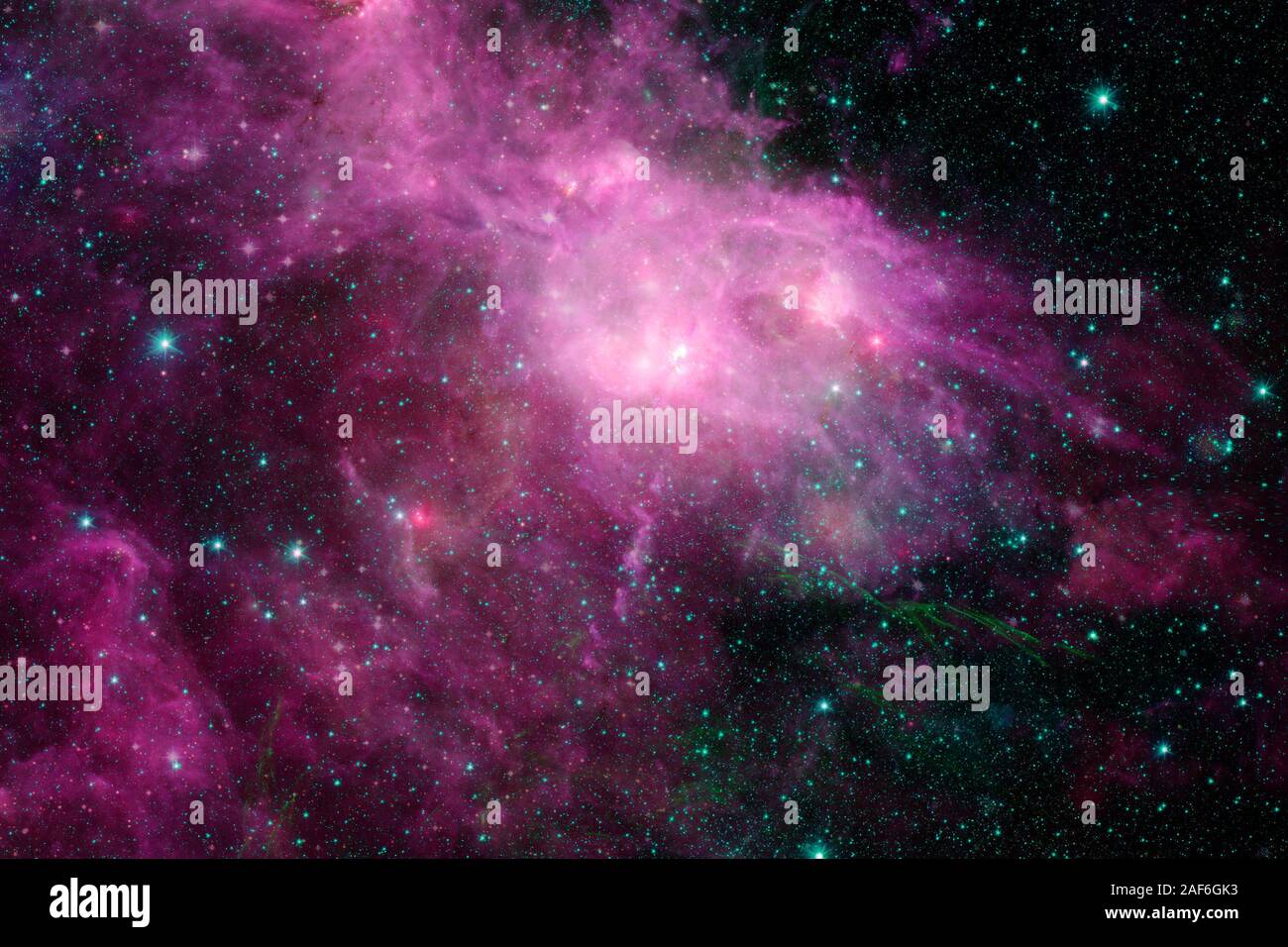 Universe scene with stars and galaxies in deep space showing the beauty ...