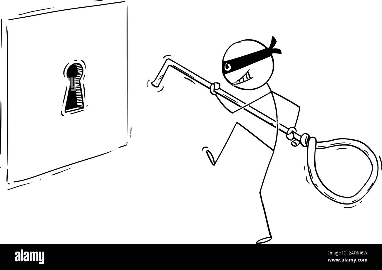 Lockpicking Stock Vector Images - Alamy