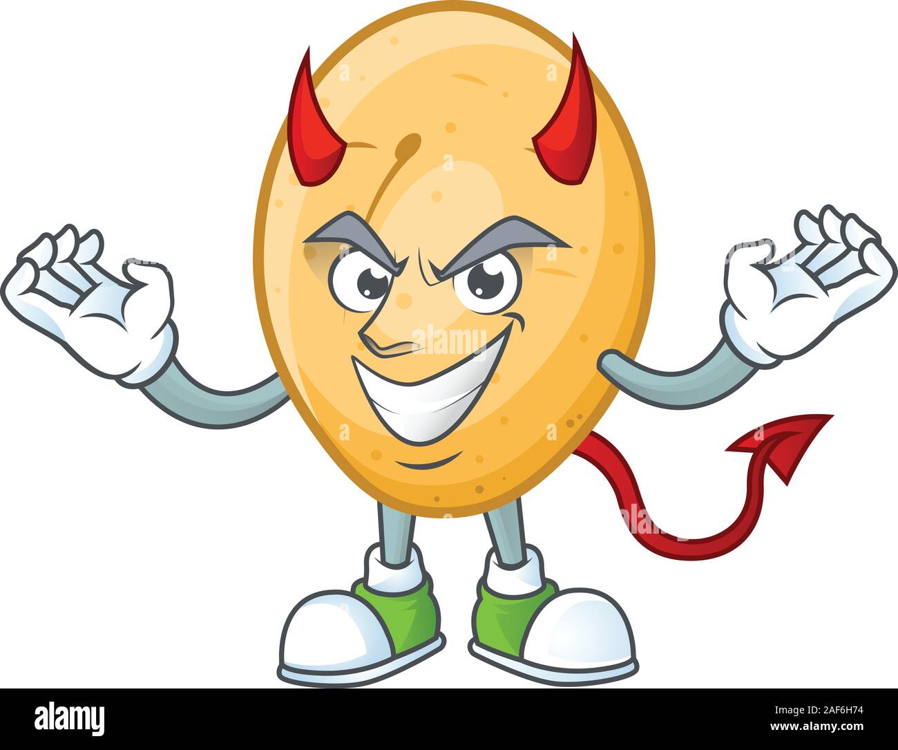 Picture of potato as a Devil cartoon mascot Stock Vector Image & Art ...
