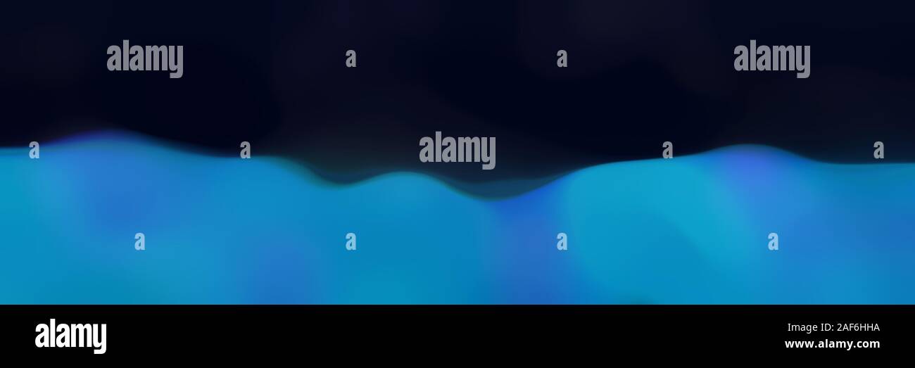 blurred bokeh horizontal background with strong blue, black and ...