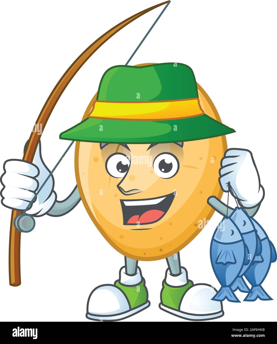 Fresh potato cartoon style face Stock Vector Images - Alamy