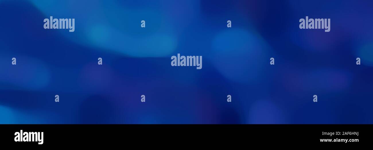 blurred bokeh horizontal background with midnight blue and strong blue ...