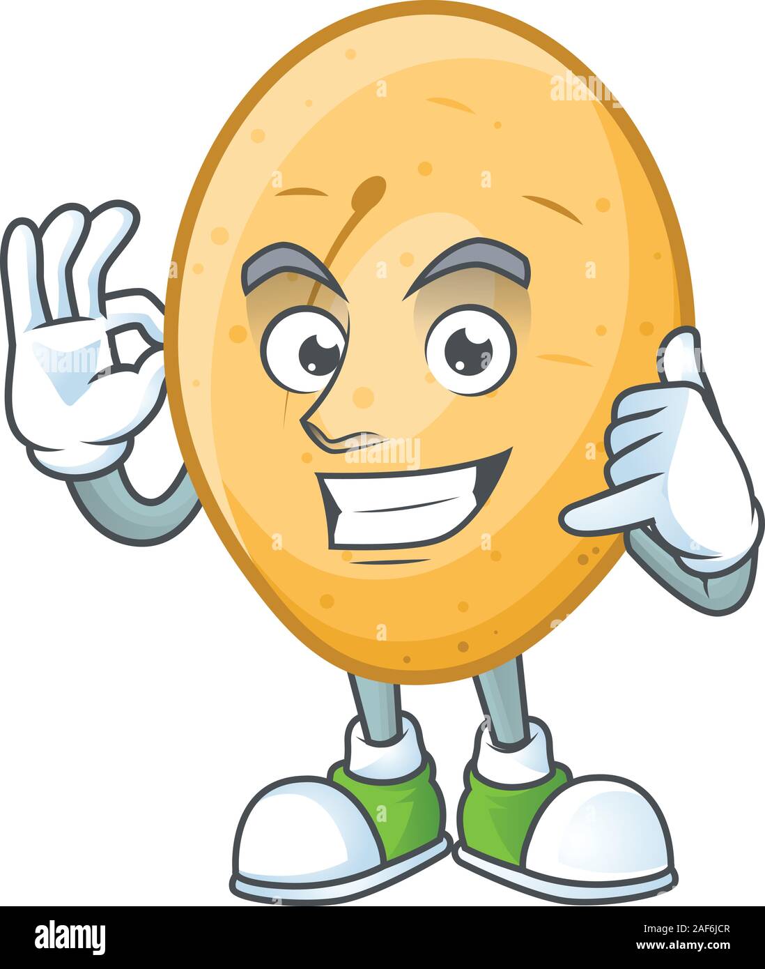 Call me cool potato cartoon character design Stock Vector Image & Art ...