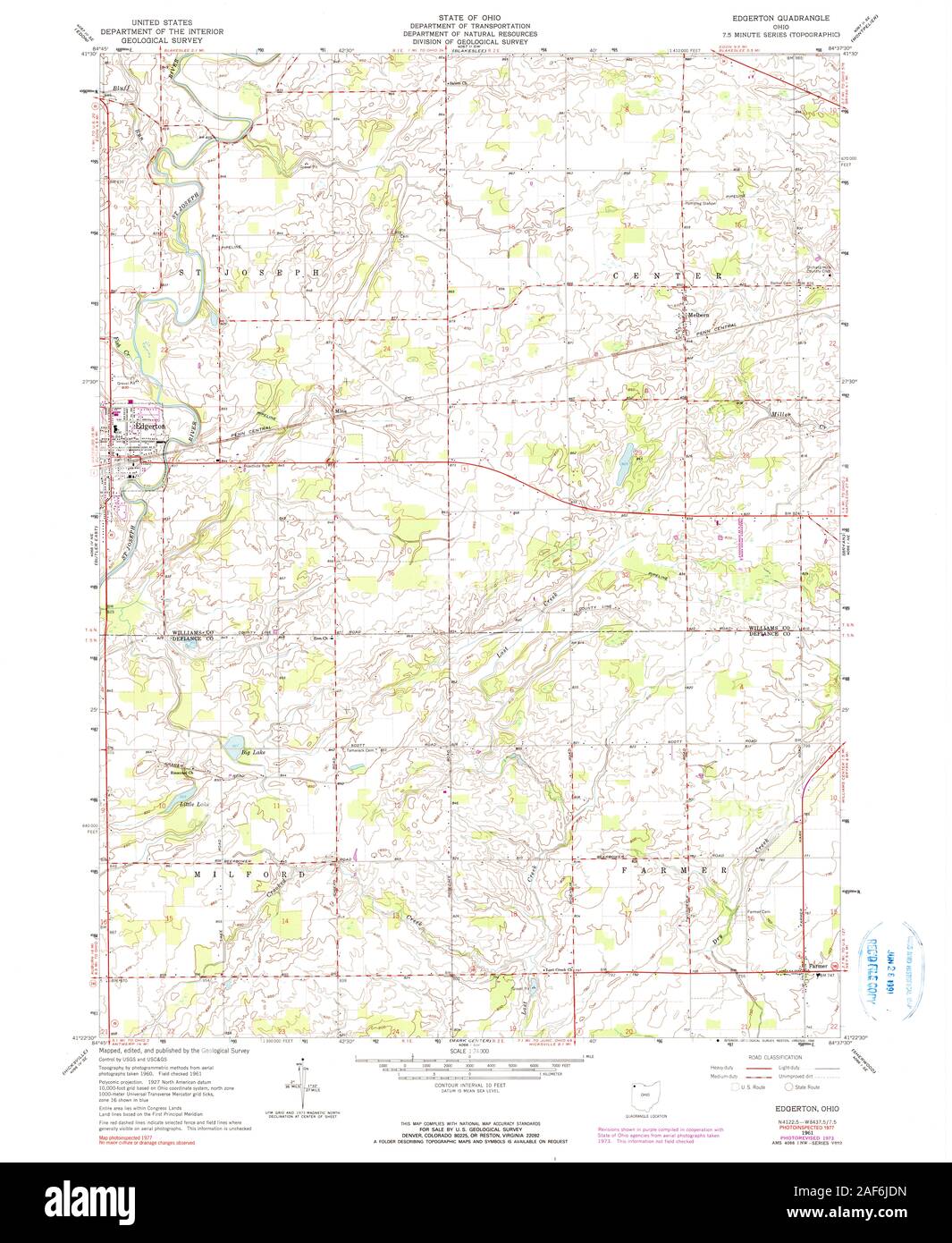 Edgerton Map High Resolution Stock Photography and Images - Alamy