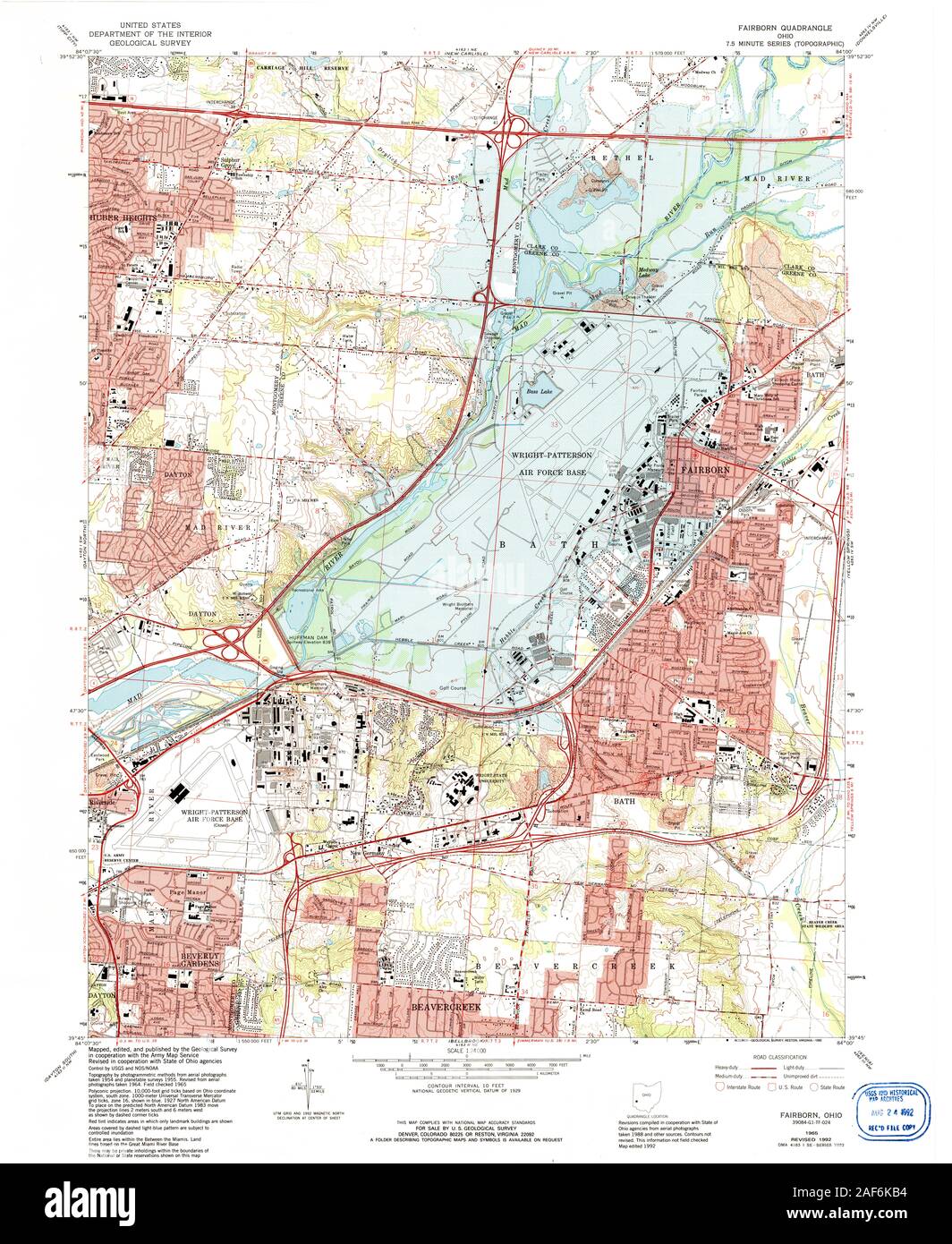 Fairborn map hi-res stock photography and images - Alamy