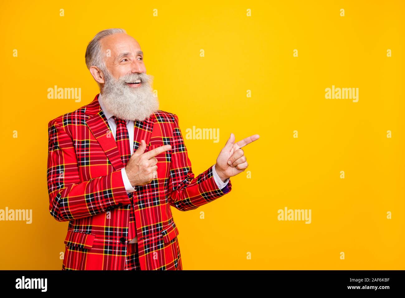 Old retired grandpa pointing yellow hi-res stock photography and images ...