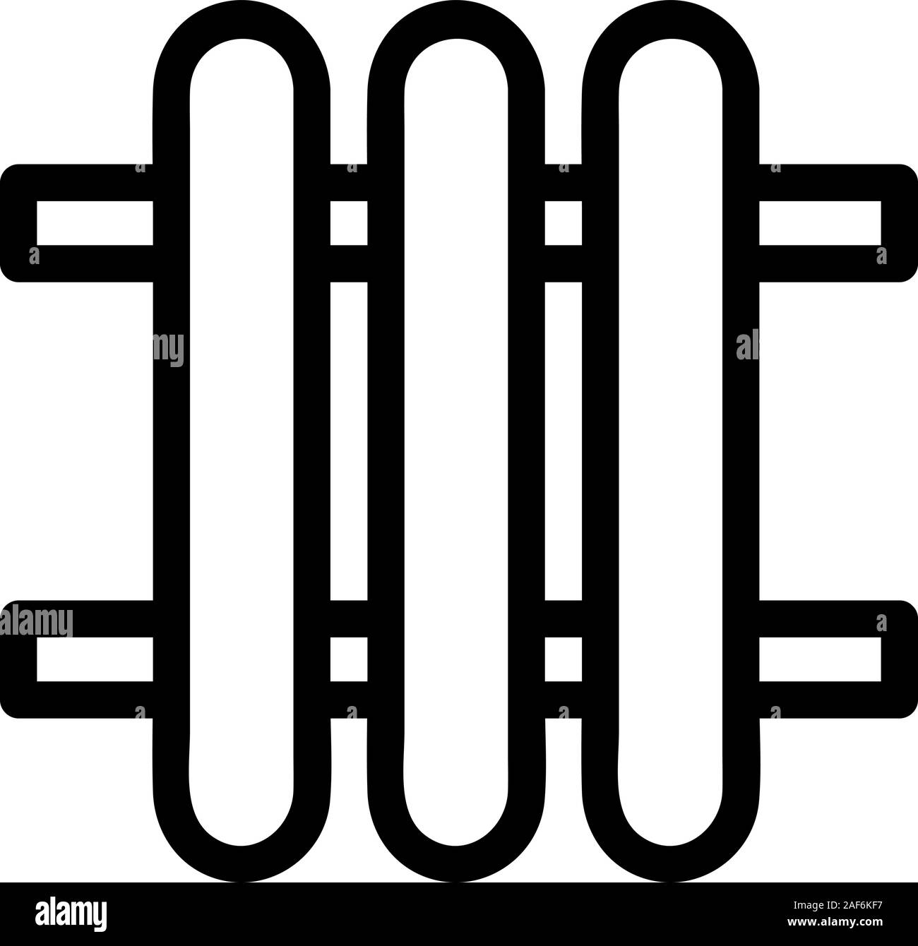 Radiator icon vector. Isolated contour symbol illustration Stock Vector ...