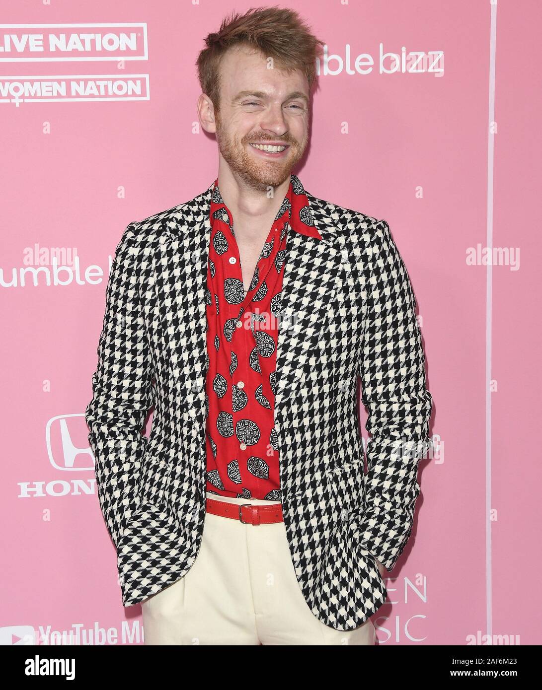 Los Angeles, USA. 12th Dec, 2019. Finneas O'Connell arrives at the 2019 ...