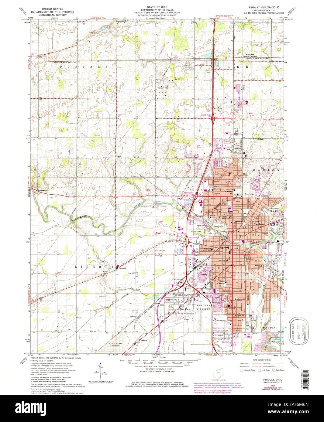 Findlay map hi-res stock photography and images - Alamy