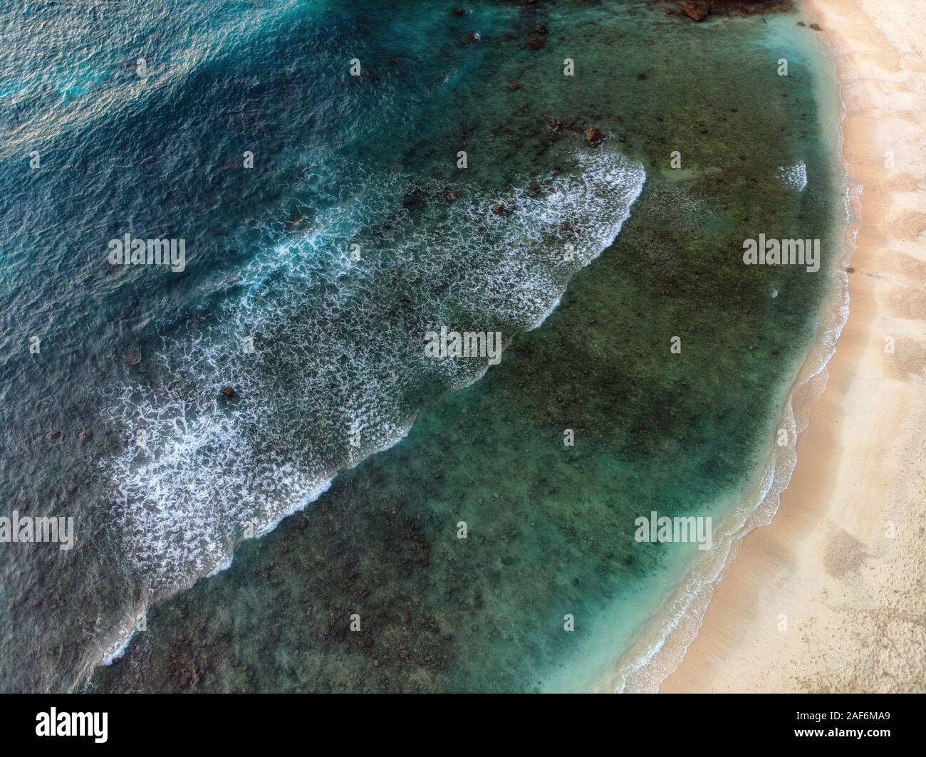 Aerial view of a beautiful seashore Stock Photo - Alamy