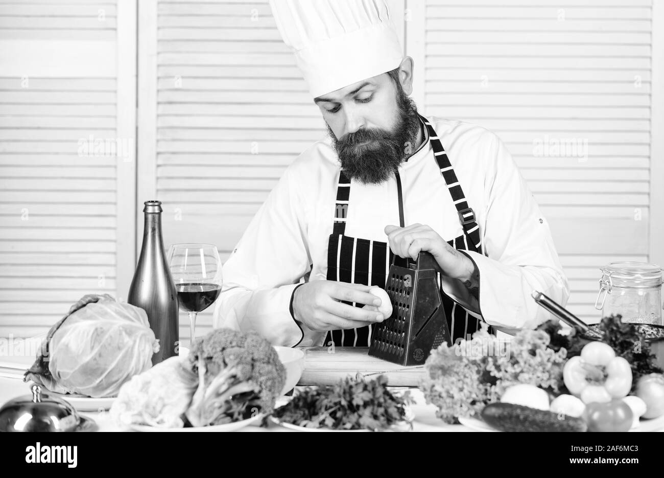 Chop ingredients. According to recipe. Prepare ingredients for cooking ...