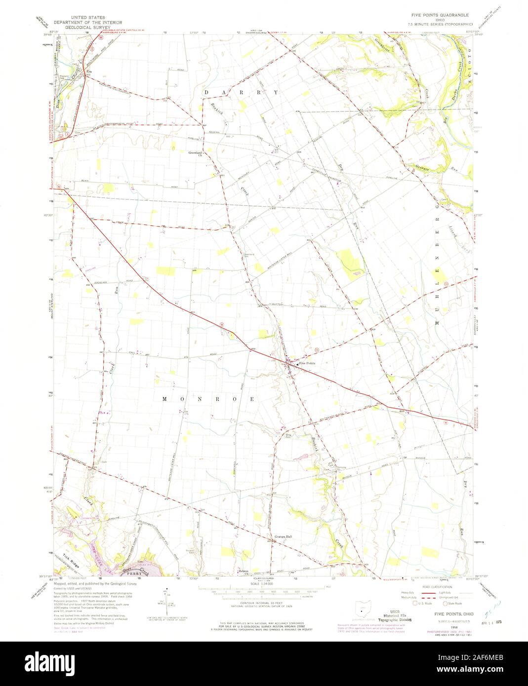 Five points map Cut Out Stock Images & Pictures - Alamy