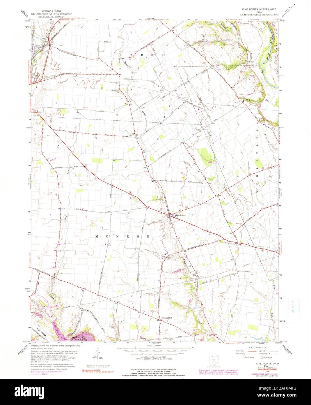 Five points map Cut Out Stock Images & Pictures - Alamy