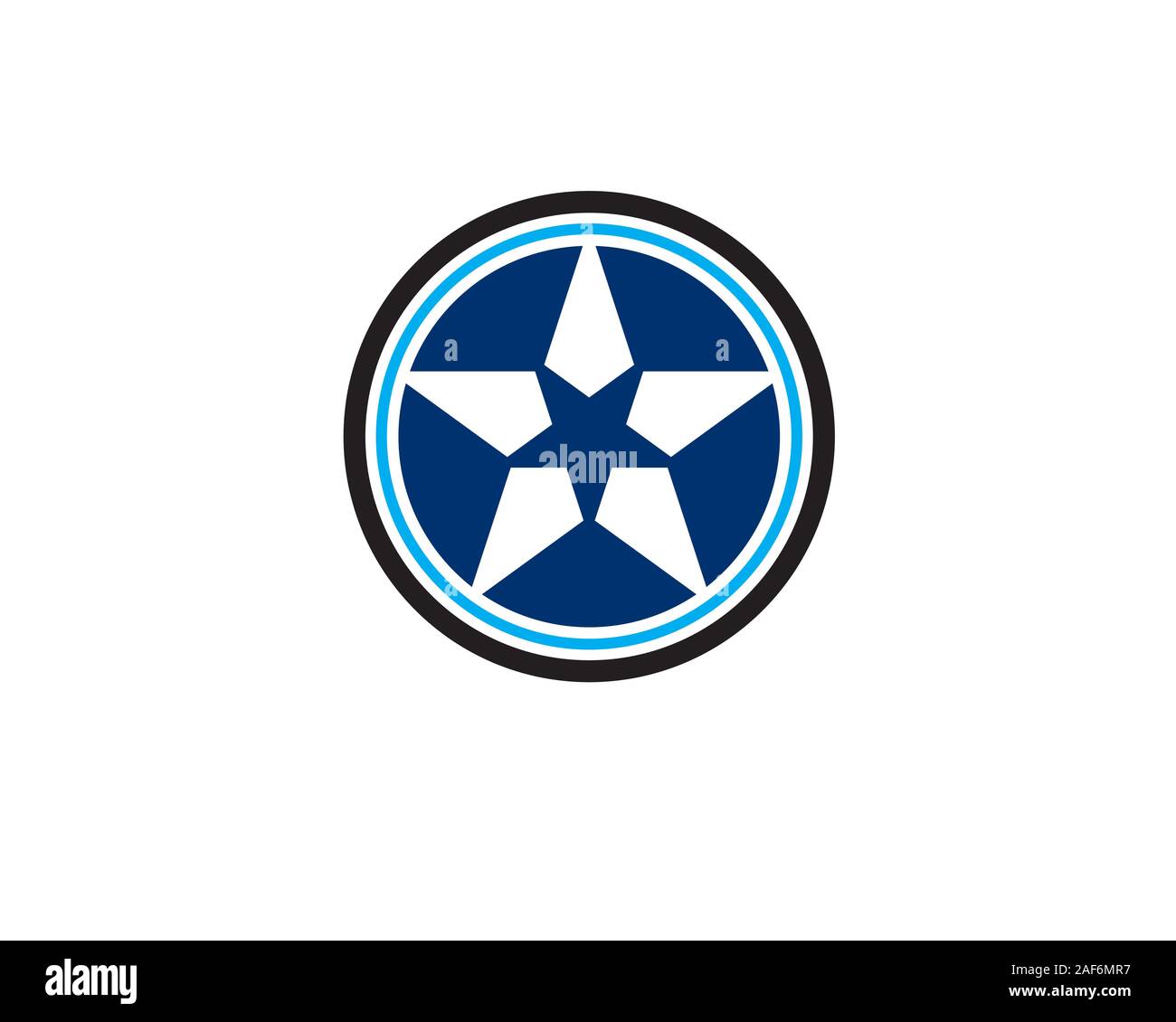 American star circle vector Cut Out Stock Images & Pictures - Alamy