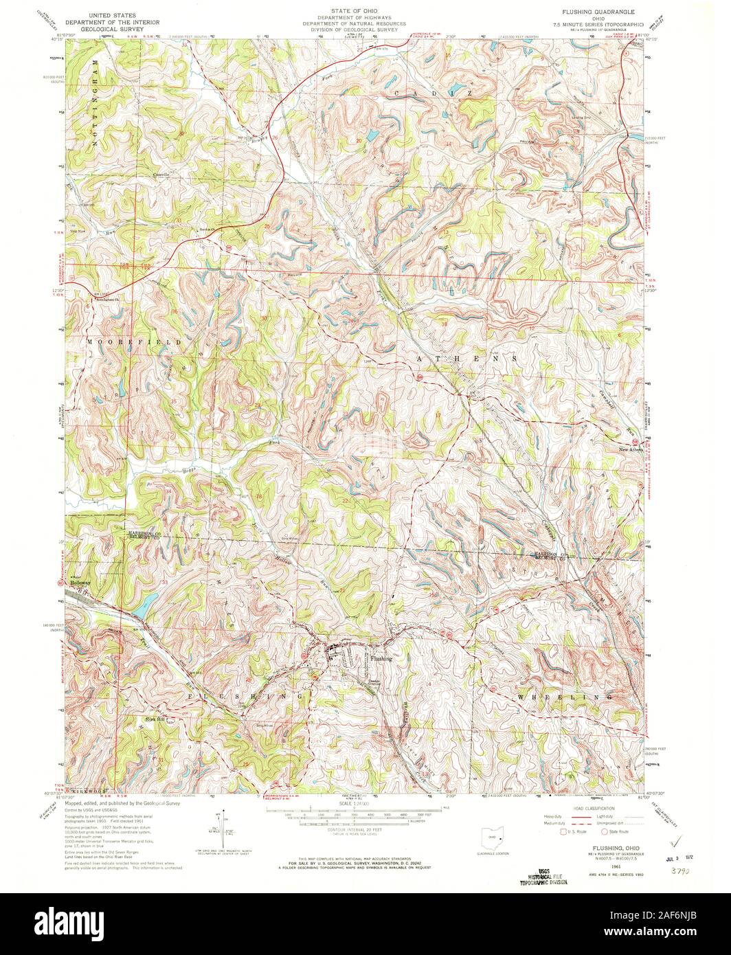 Map of flushing Cut Out Stock Images & Pictures - Alamy