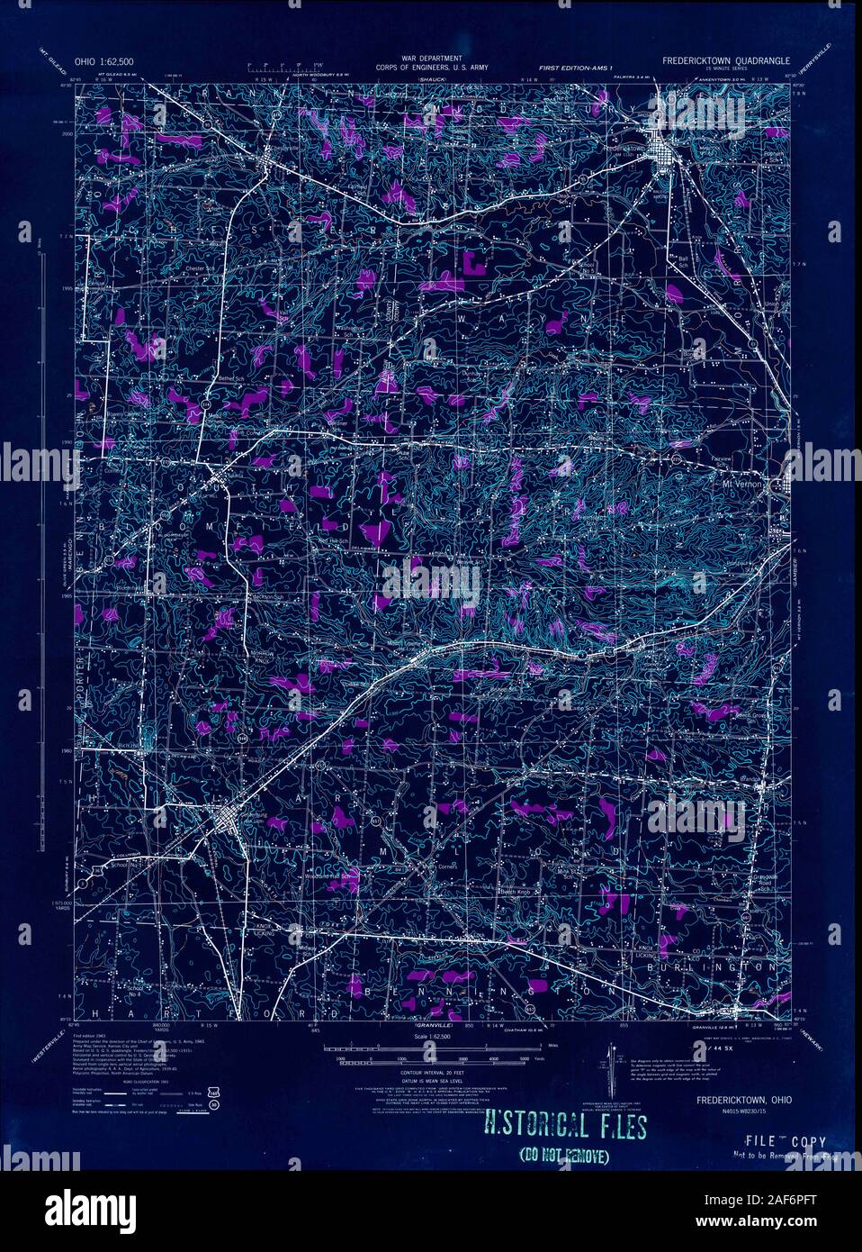 Map of fredericktown hi-res stock photography and images - Alamy