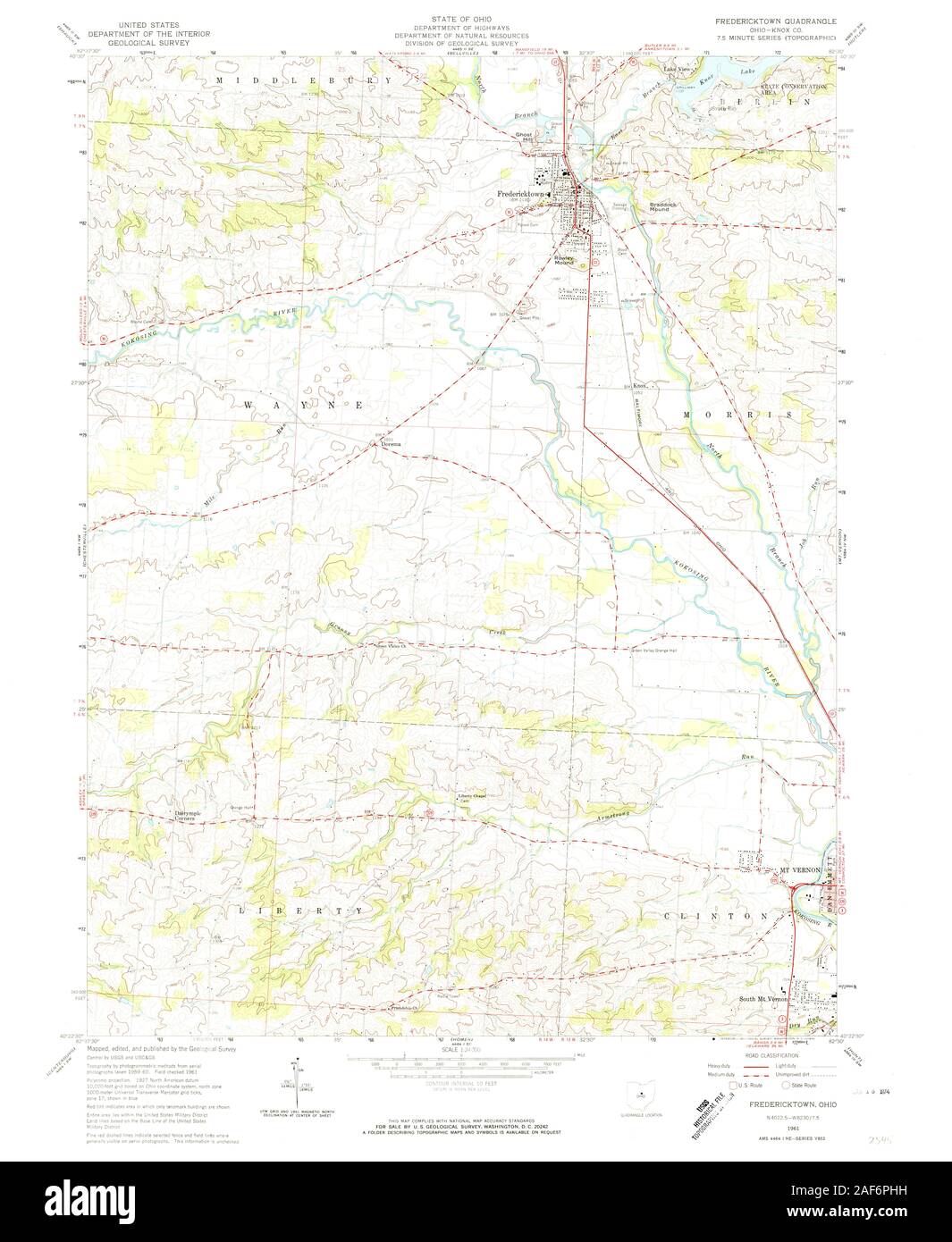 Map of fredericktown hi-res stock photography and images - Alamy