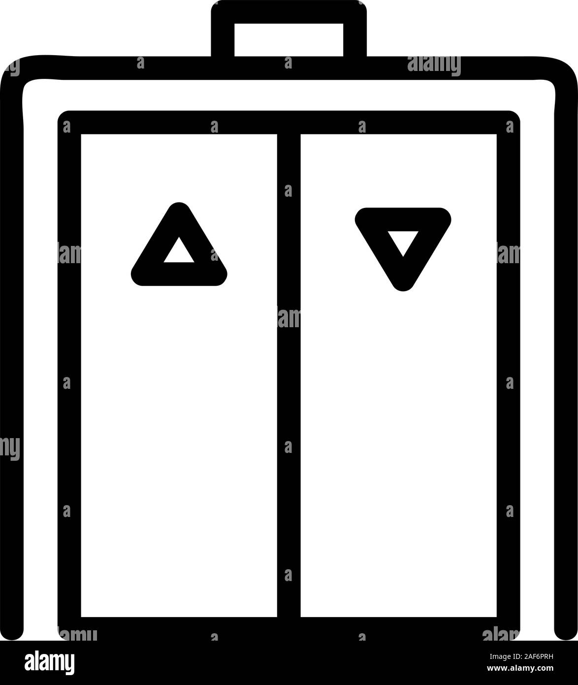 elevator icon vector. Isolated contour symbol illustration Stock Vector ...