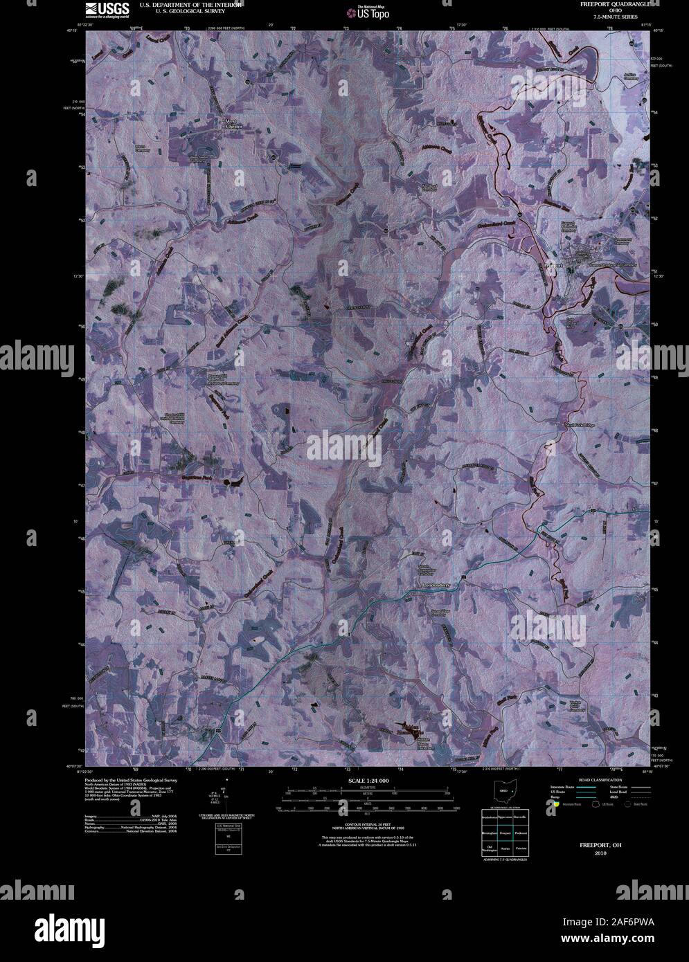Freeport ohio map hi-res stock photography and images - Alamy