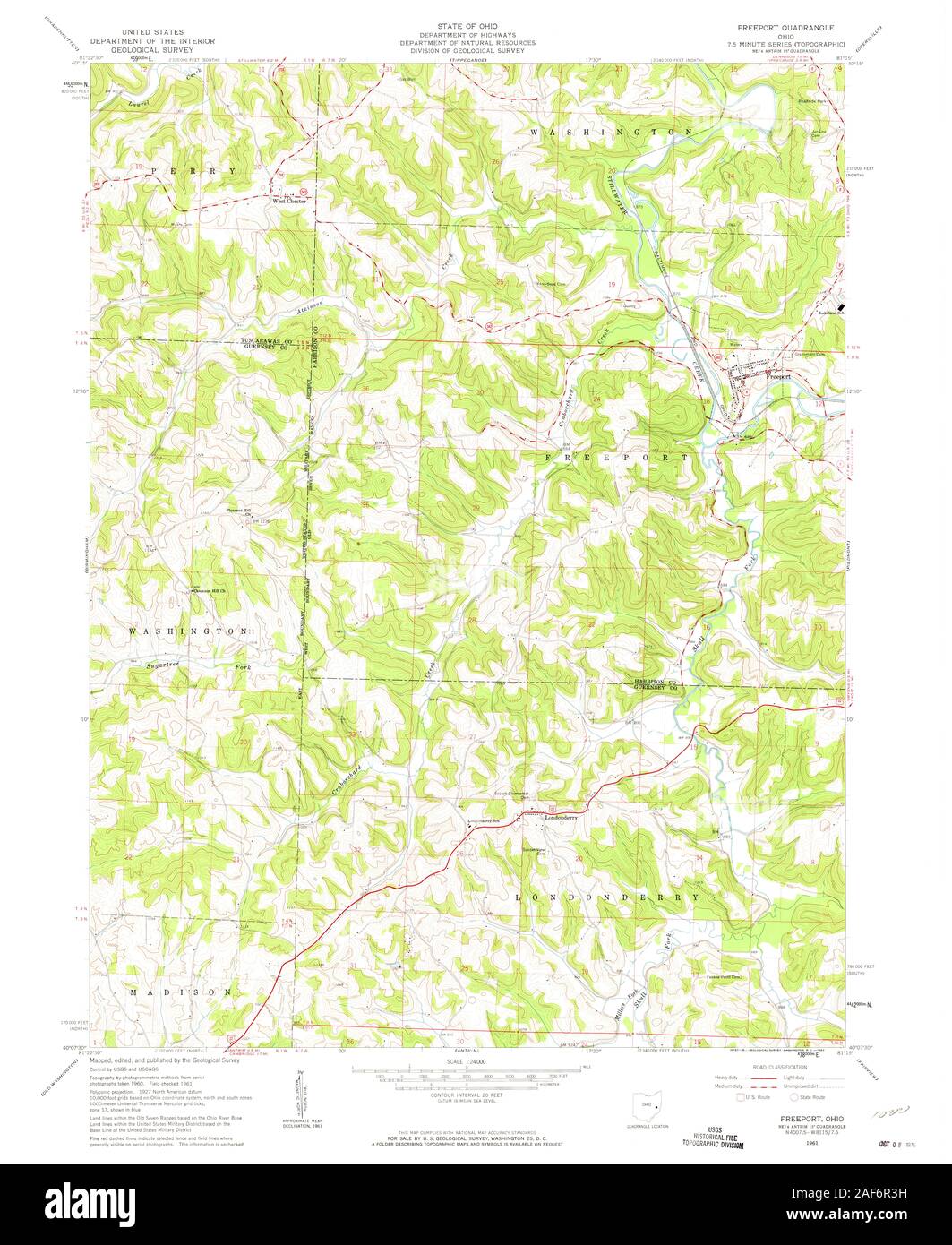 Freeport ohio map hi-res stock photography and images - Alamy