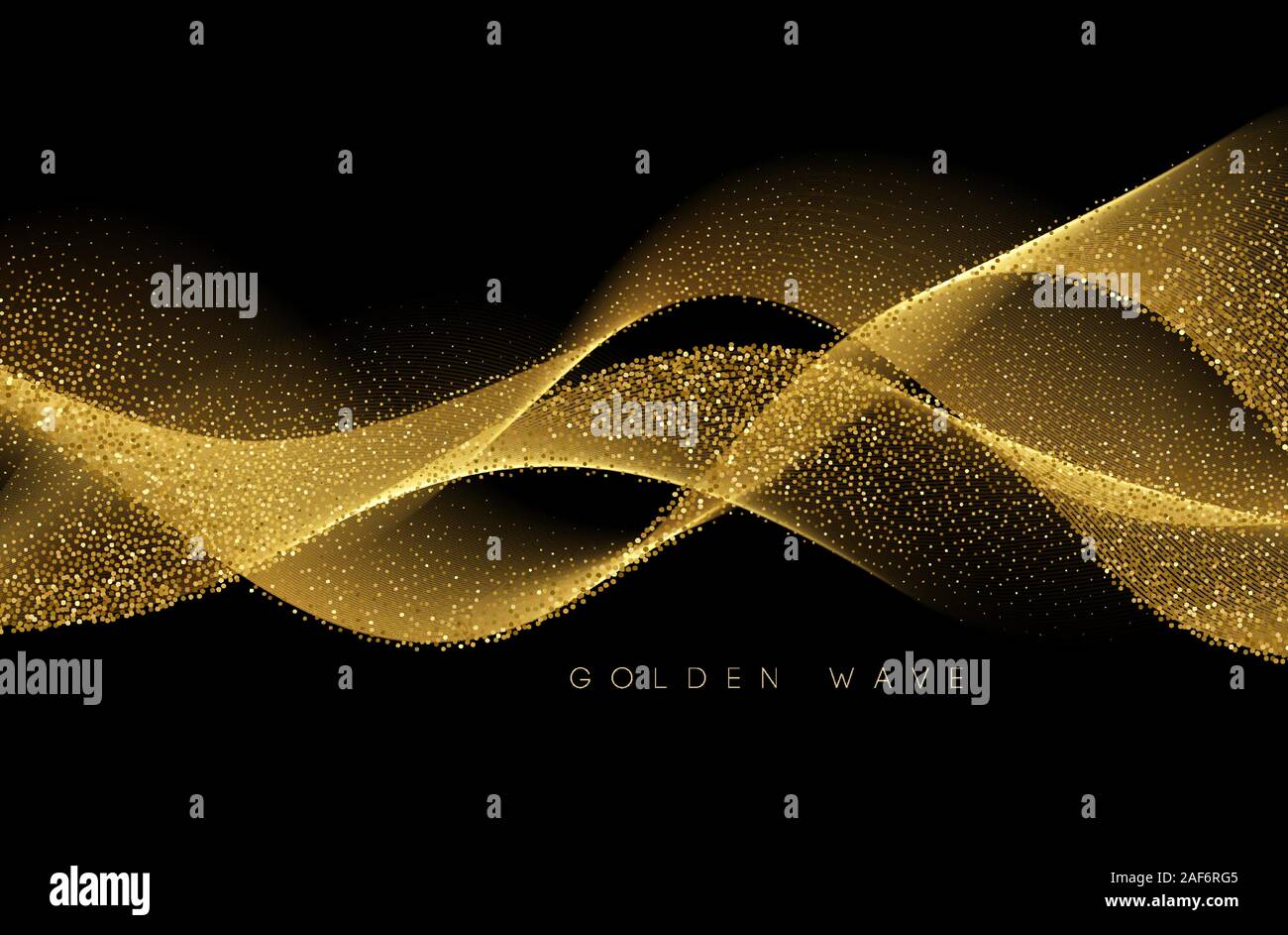 Abstract shiny color gold wave design element Stock Vector Image & Art - Alamy
