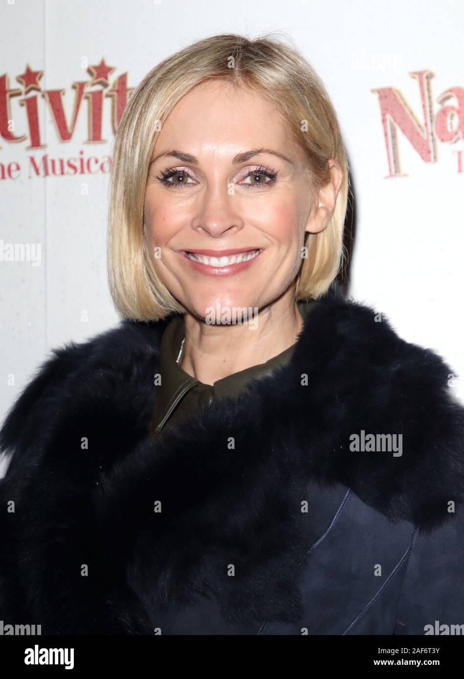 Jenni Falconer attends the press night performance of "Nativity! The ...