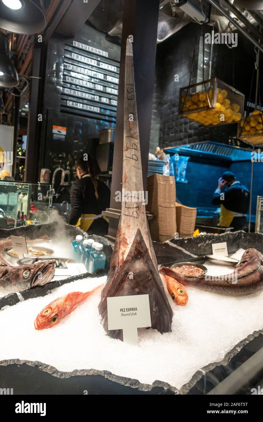 Fish at san miguel market hi-res stock photography and images - Alamy