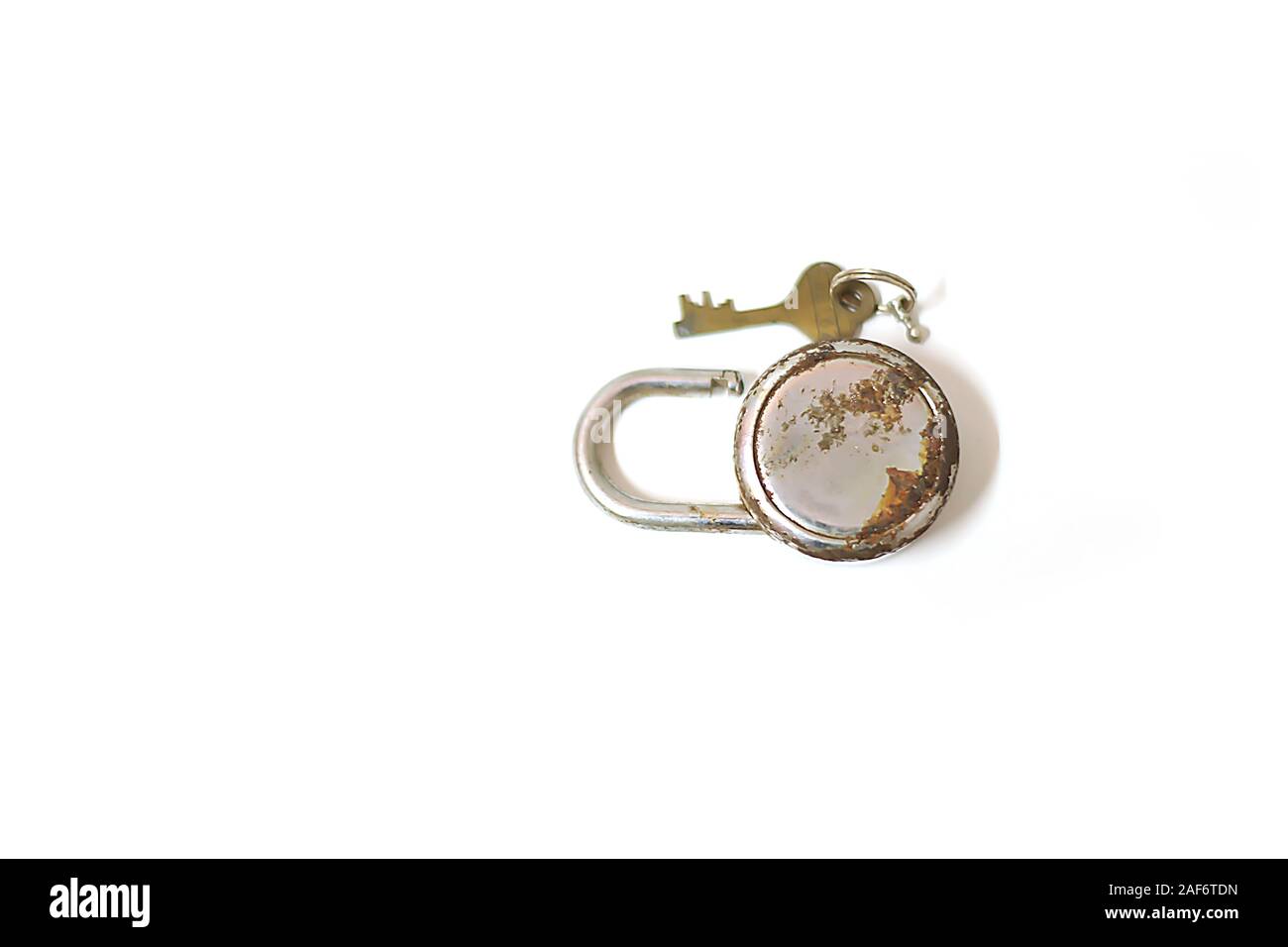 Old Antique Lock with Keys Stock Photo - Alamy