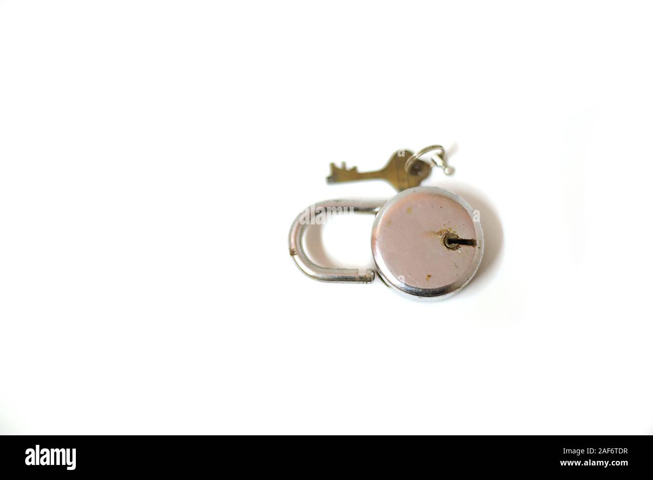 a old closed lock with keys Stock Photo - Alamy