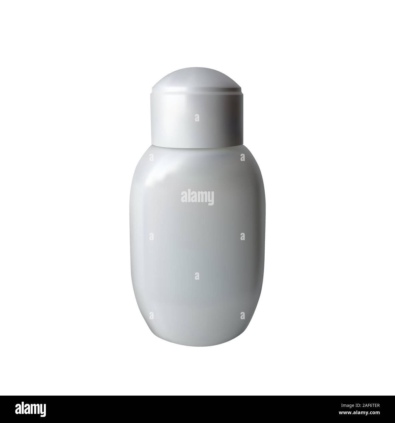 A small glass for Cologne. Vector illustration. White bottle Stock ...