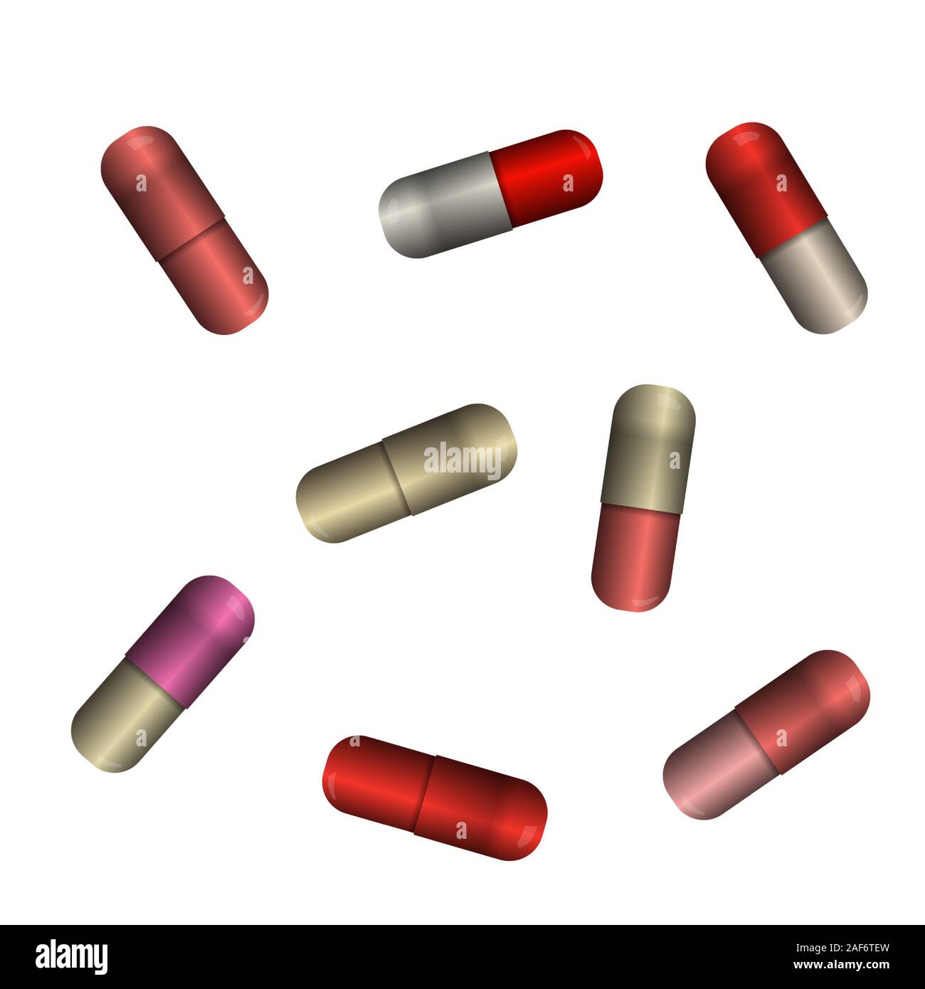 Pill capsules. Vector illustration. Healthcare and medicine symbols ...